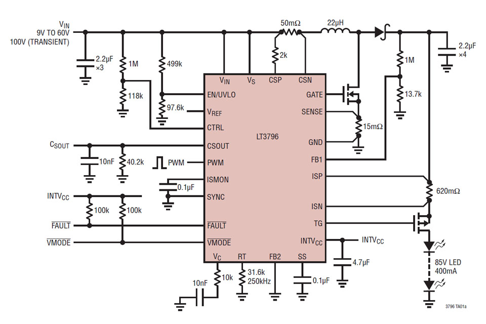Constant-Current & Constant-Voltage Controller with Input & Output Current Sense — LED ...